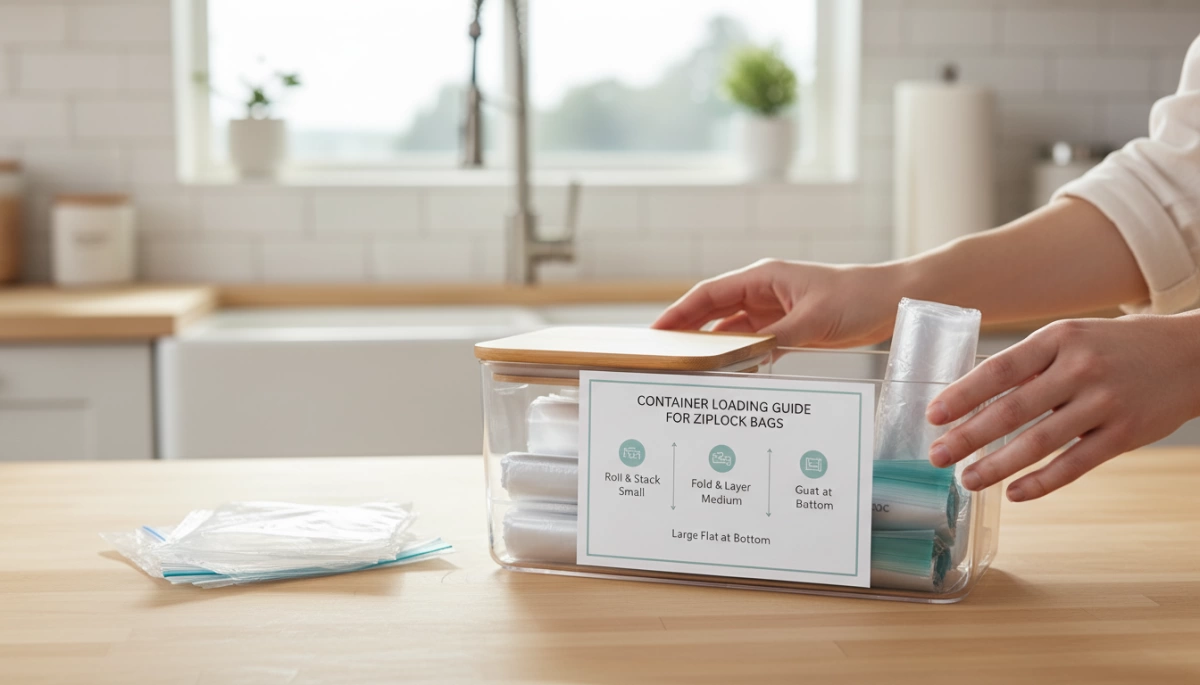 Container Loading Guide For Ziplock Bags To Maximize Space | Food ...